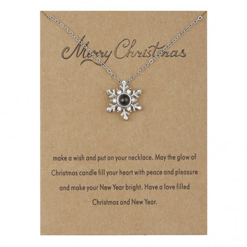 Christmas Gift Necklaces (Santa Claus, Christmas Tree)